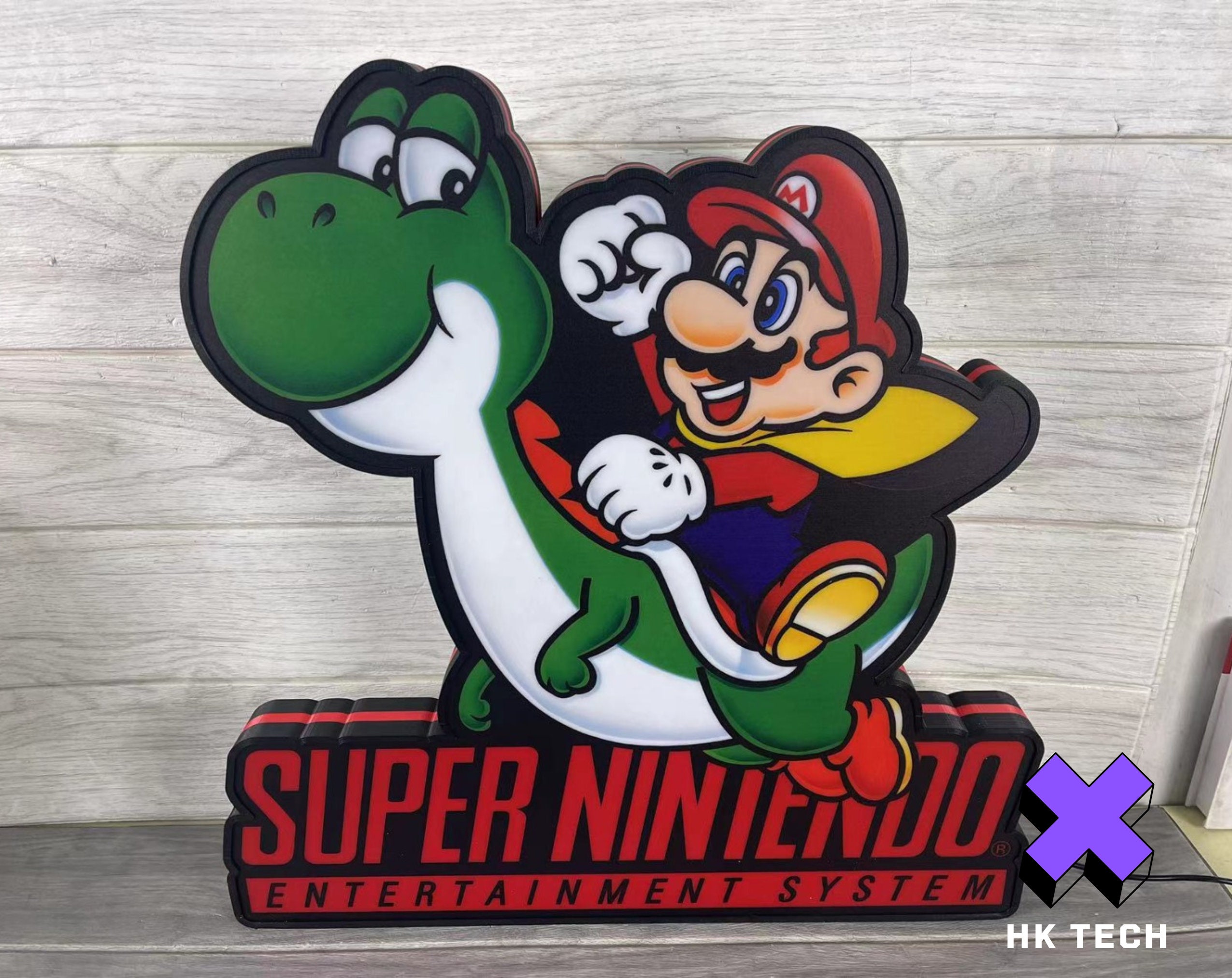 Classic Nintendo Super Mario & Yoshi LED Light Box, Perfect for Game ...