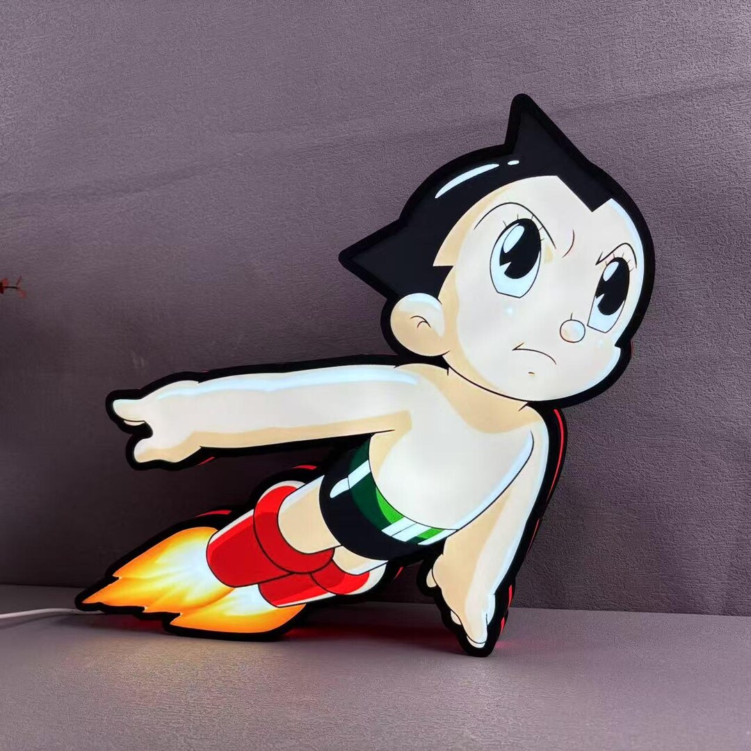 Iconic Retro Robot Hero LED Light Box, Flying Superhero Theme, Perfect ...