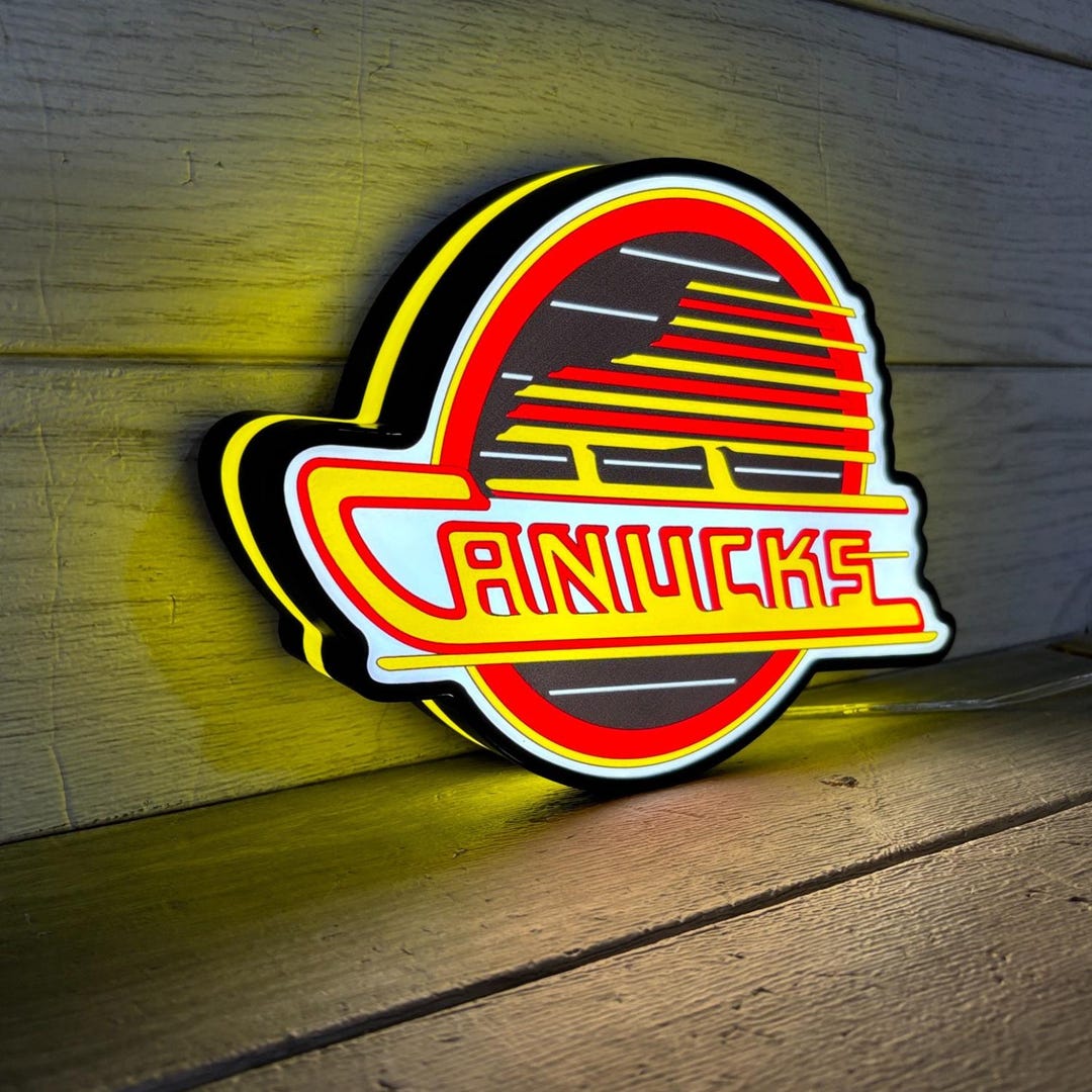 Custom Hockey Team LED Lightbox Lamp/wall Art, Canadian Hockey Team ...