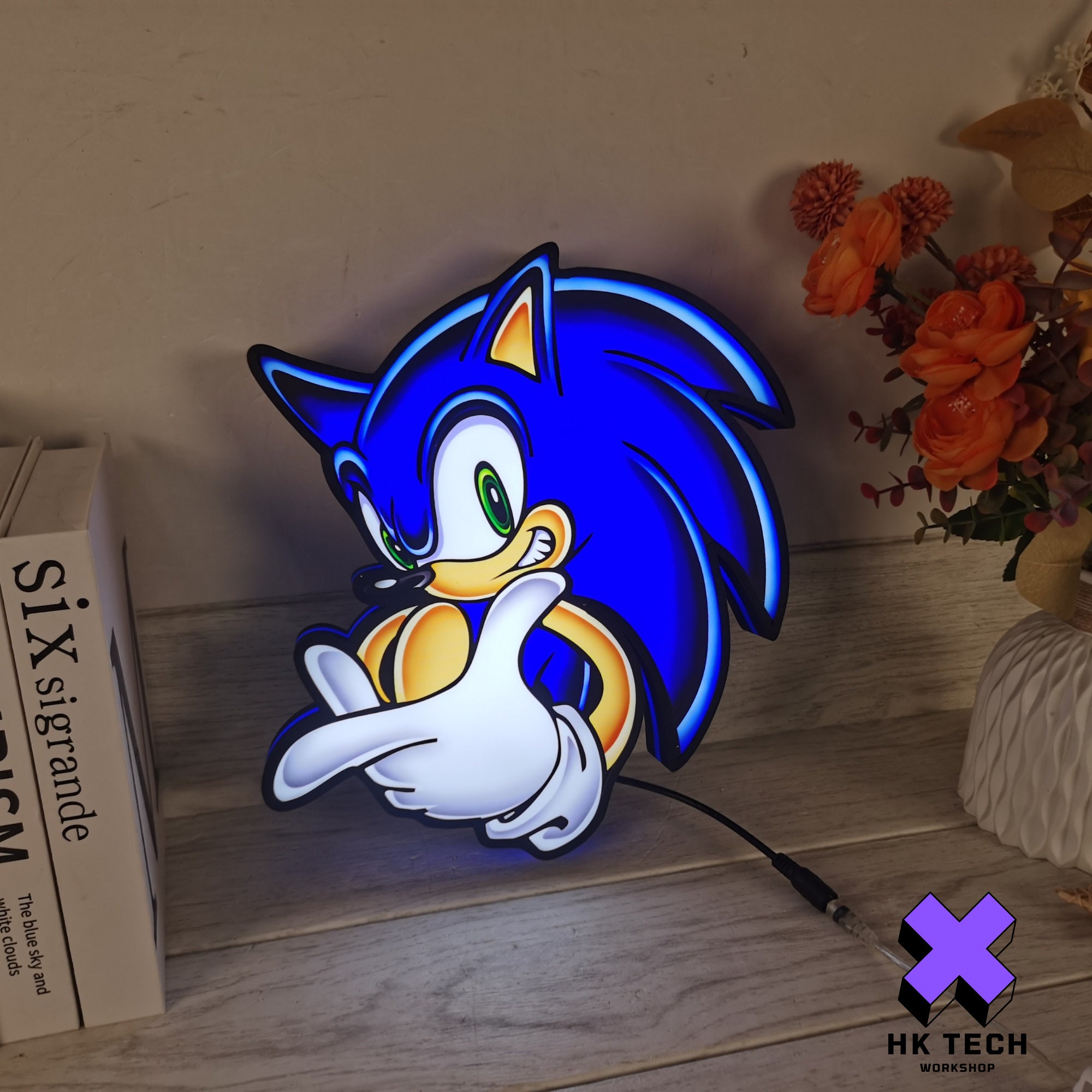 Sonic the Hedgehog 3D LED Light Box, Sega Sign Lightbox, Perfect for ...