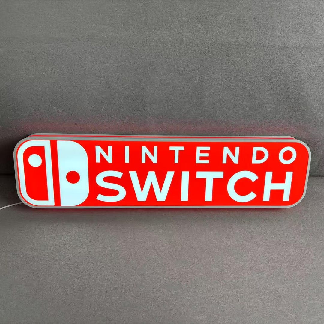 Nintendo Switch Sign LED Light Box, Perfect for Game Room, Super ...