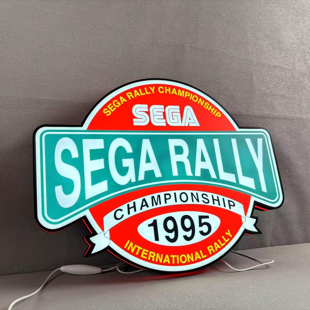 Sega 1995 Rally Championship LED Light Box, Sega Genesis LED Lightbox ...