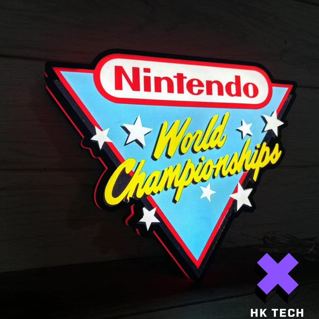Vintage Style Nintendo World Championship Light Box, Perfect for Game ...
