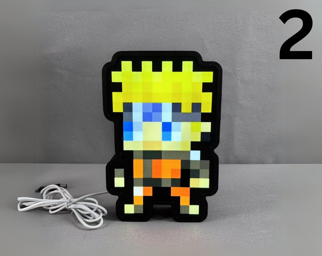 8 Inch Pixelated Anime Characters, Anime Characters Pixel Art, Anime ...