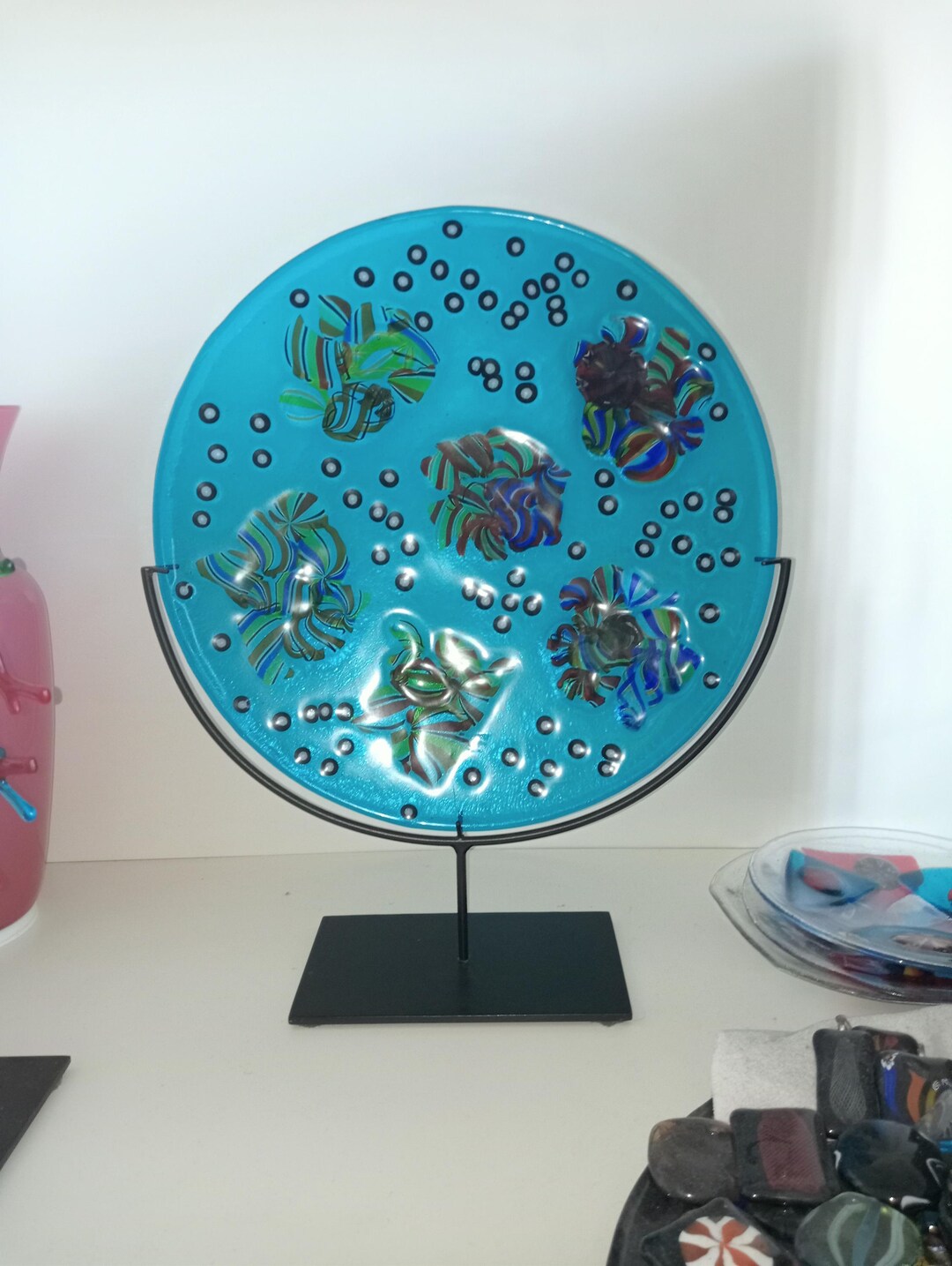 Murano Glass Plate Murrini and Cane. Petals - Etsy