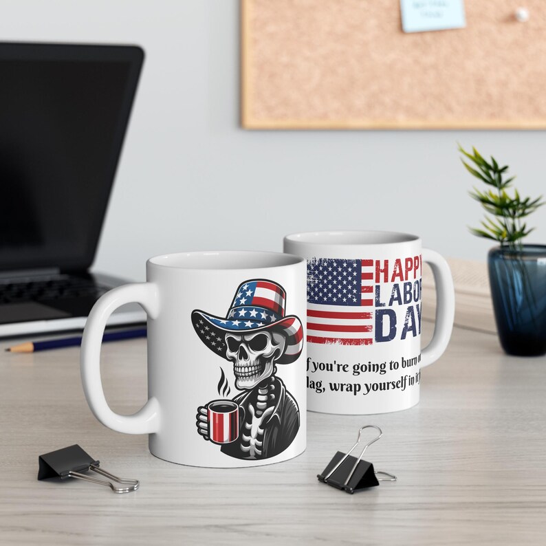 Labor Day Coffee Mug: Patriotic USA American Vibes Gift - Etsy