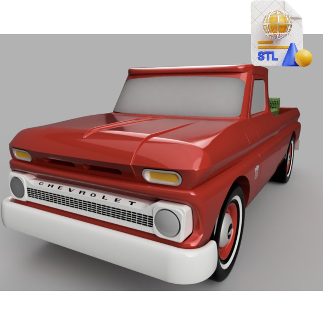 1964 Chevrolet C10 Pickup 3D STL File 3D Design, Chevrolet Chevy Long ...