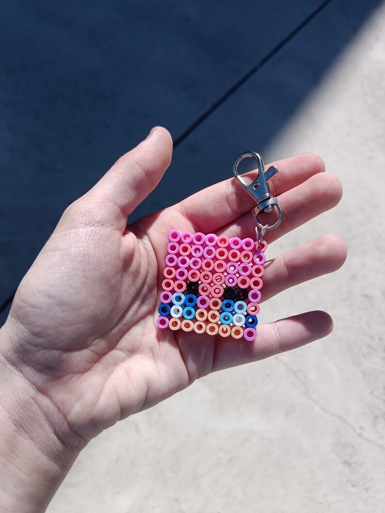 Customisable MCYT Keychains Perler Beads - Etsy