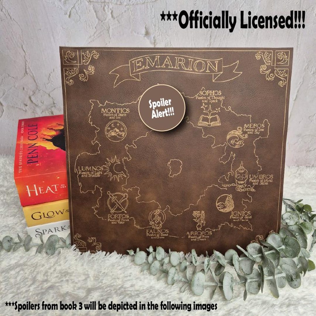Emarion Map: the Kindred's Curse Saga - Officially Licensed Leatherette ...