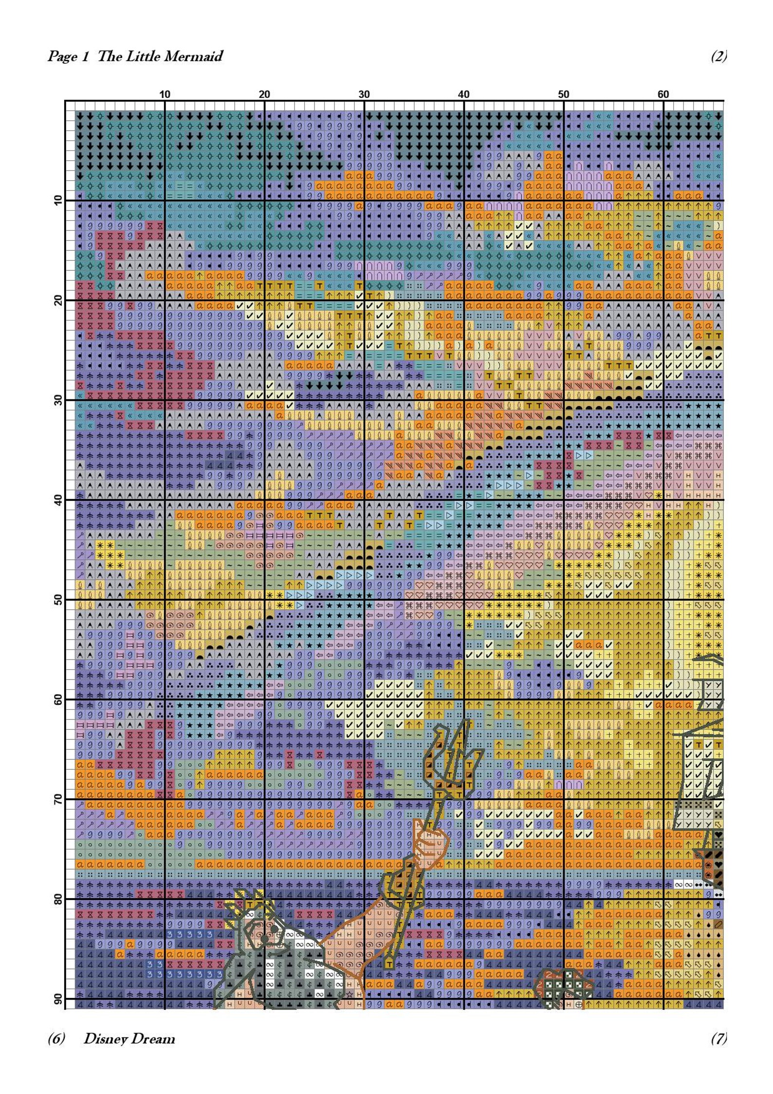 PDF Cross Stitch Pattern DMC, Pattern Keeper Compatible, Instant ...