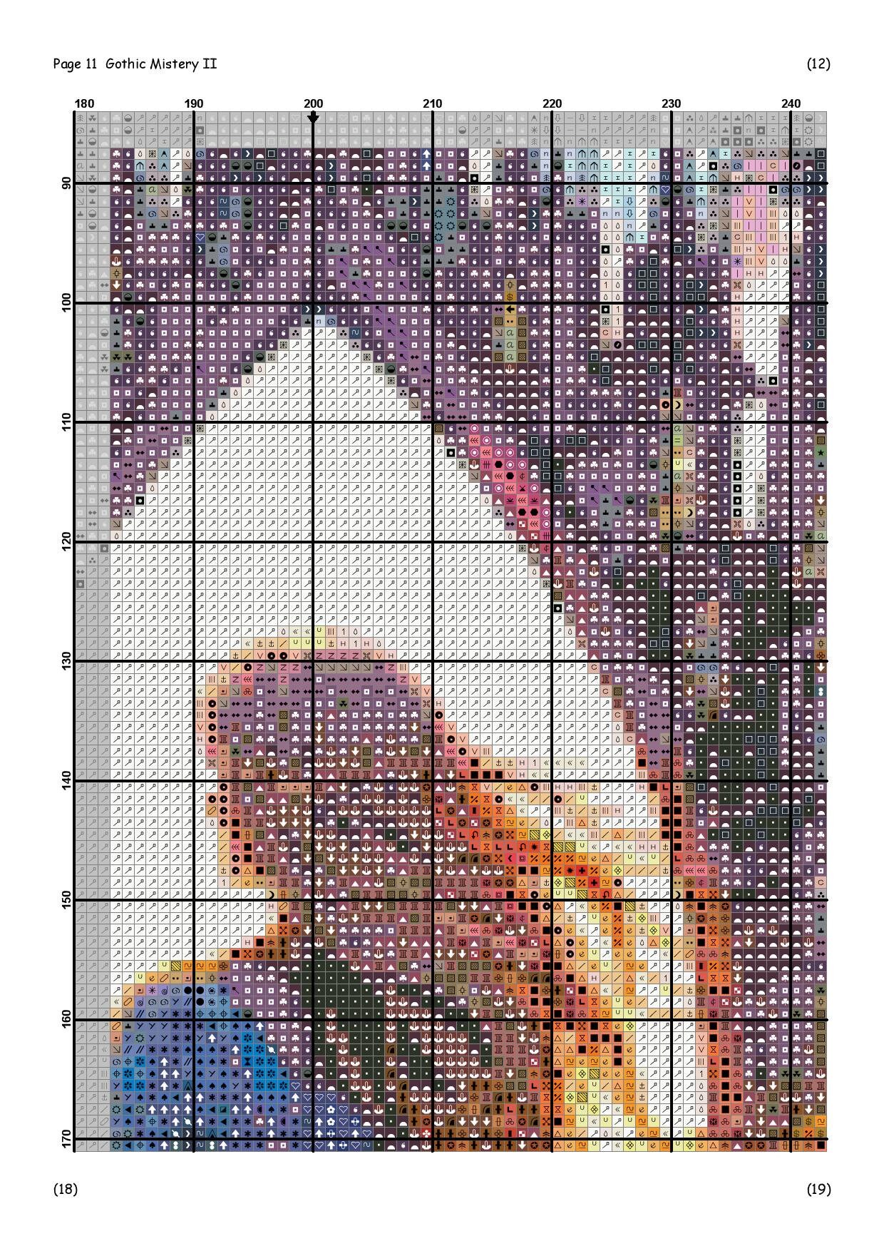 PDF gothic Mistery Ii Cross Stitch Pattern DMC, Pattern Keeper ...