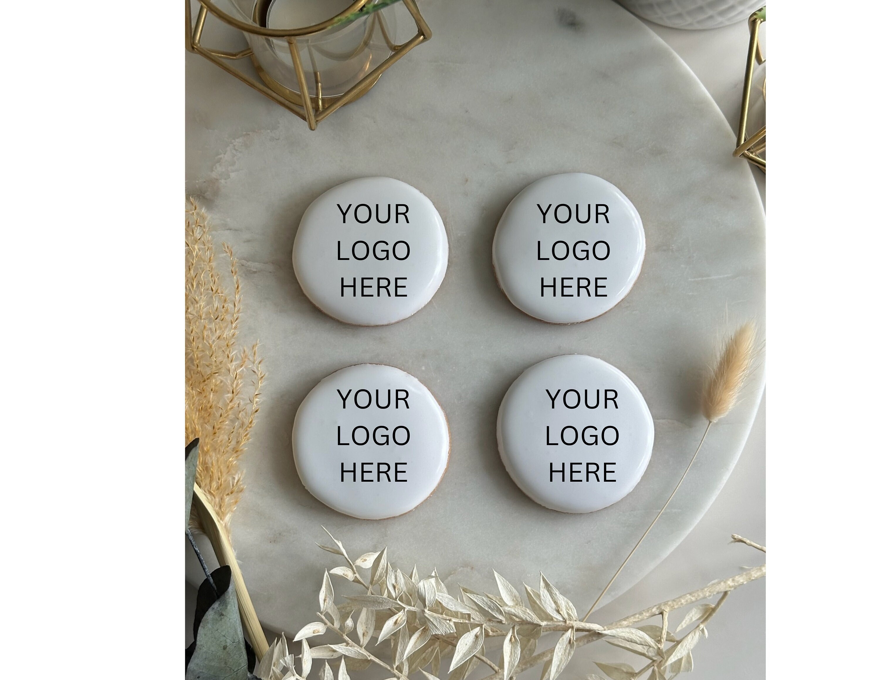 Corporate Logo Cookies Custom Branded Cookies Company Logo Edible Image ...