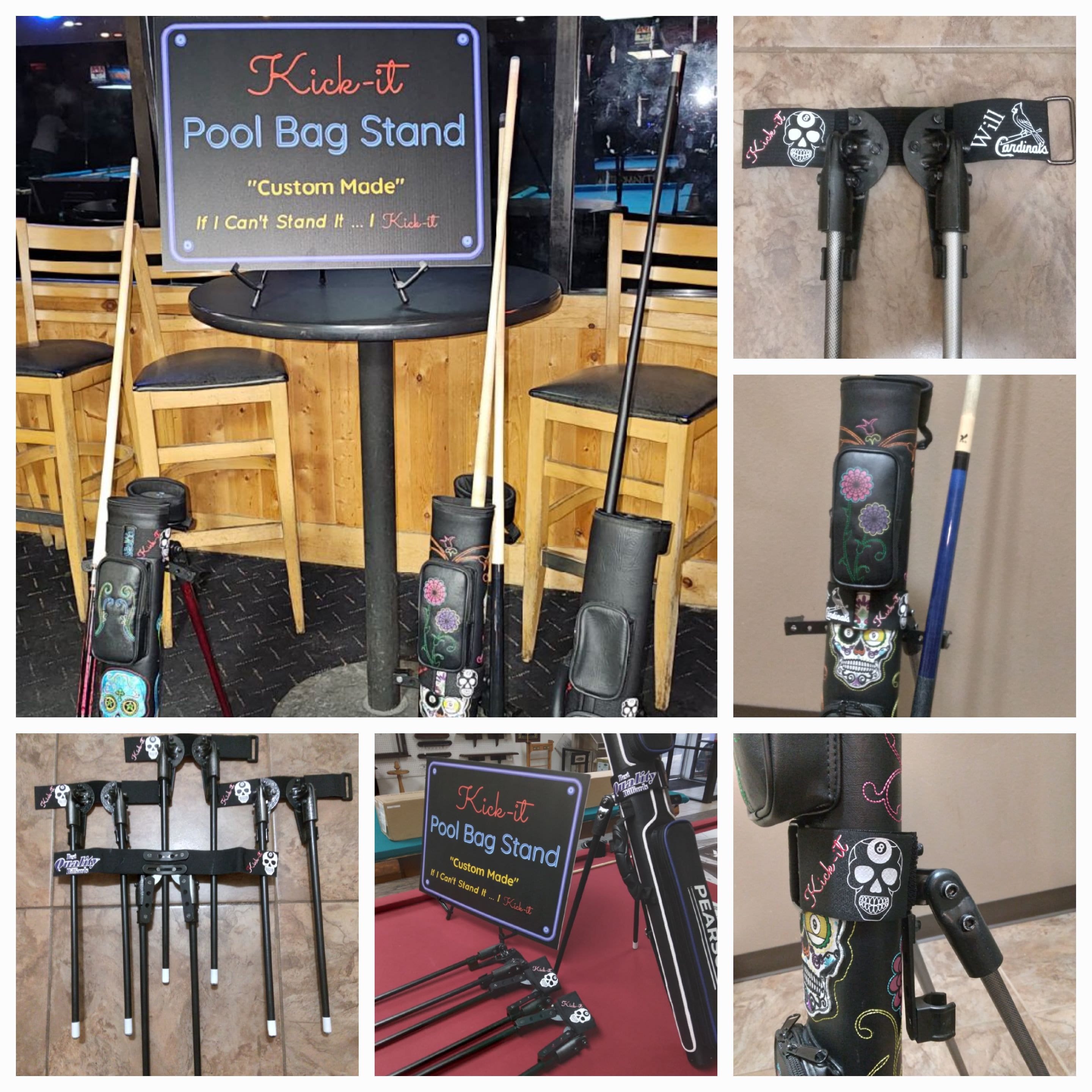 Kick-it Custom Pool Bag Stand - Etsy