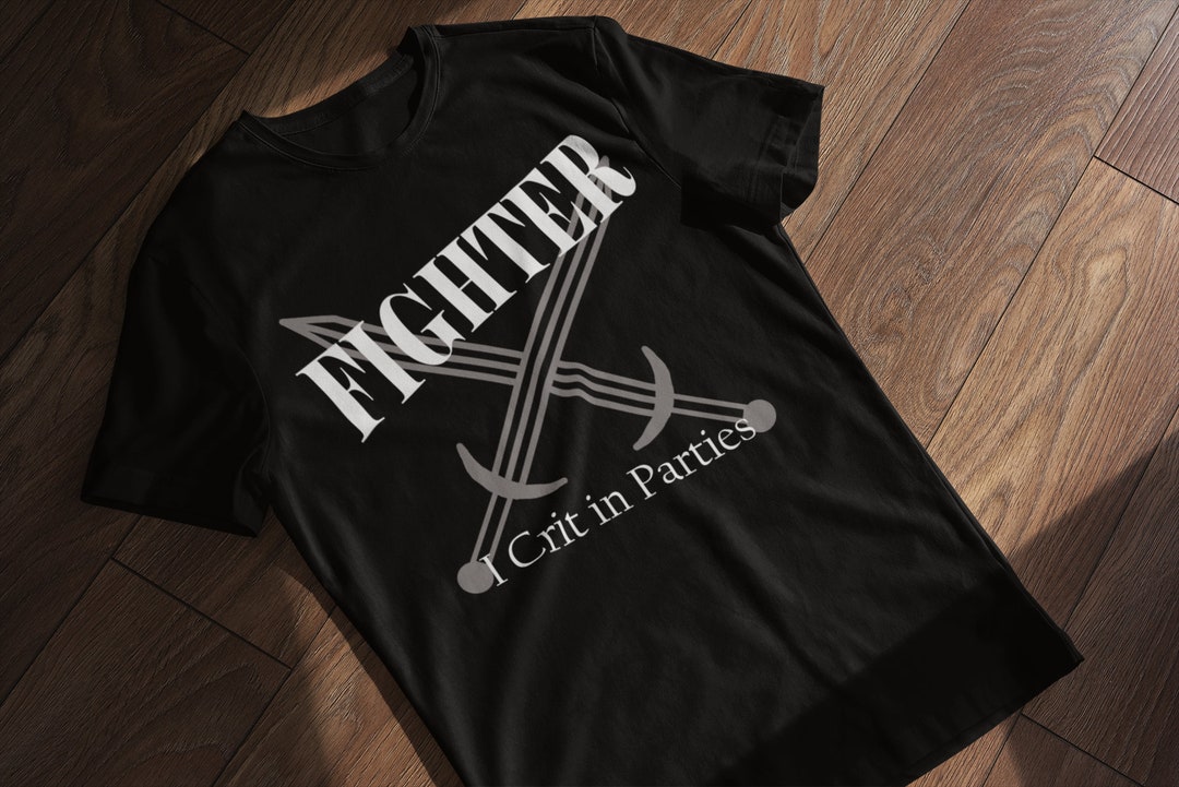 D&D Pathfinder RPG Fighter T-shirt Great Gift for the Gamer in Your ...