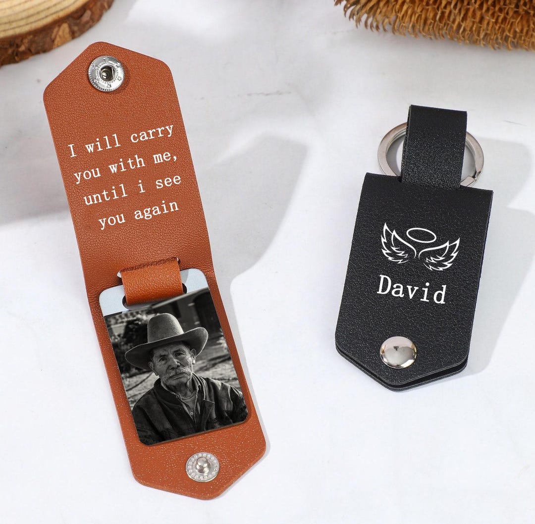 Personalized Memorial Keychain,i Will Carry You With Me Until I See You ...