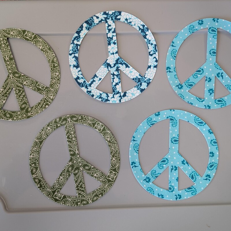 Peace Sign Applique - Etsy