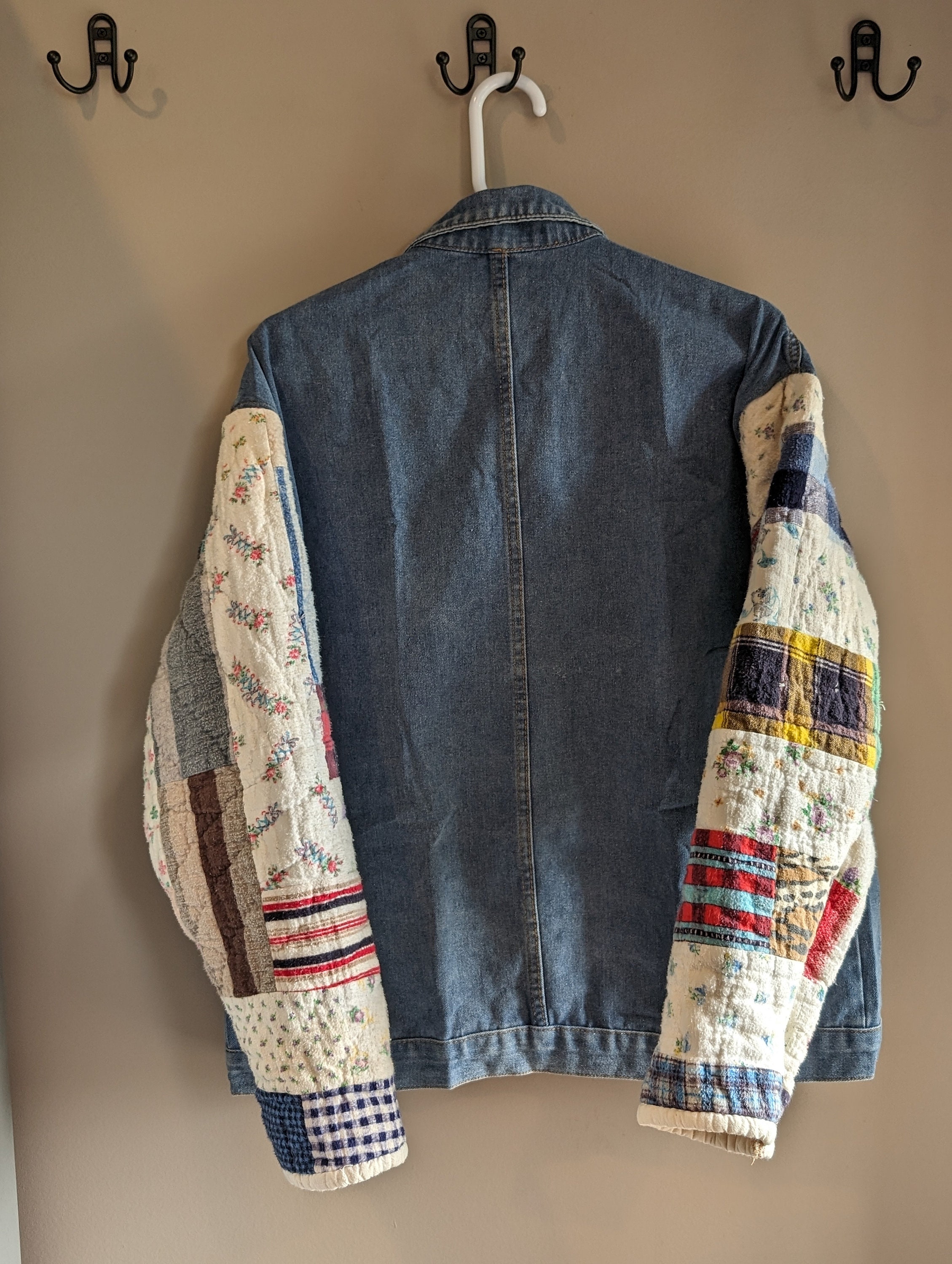 Quilt Jean Jacket Small + Medium - Etsy