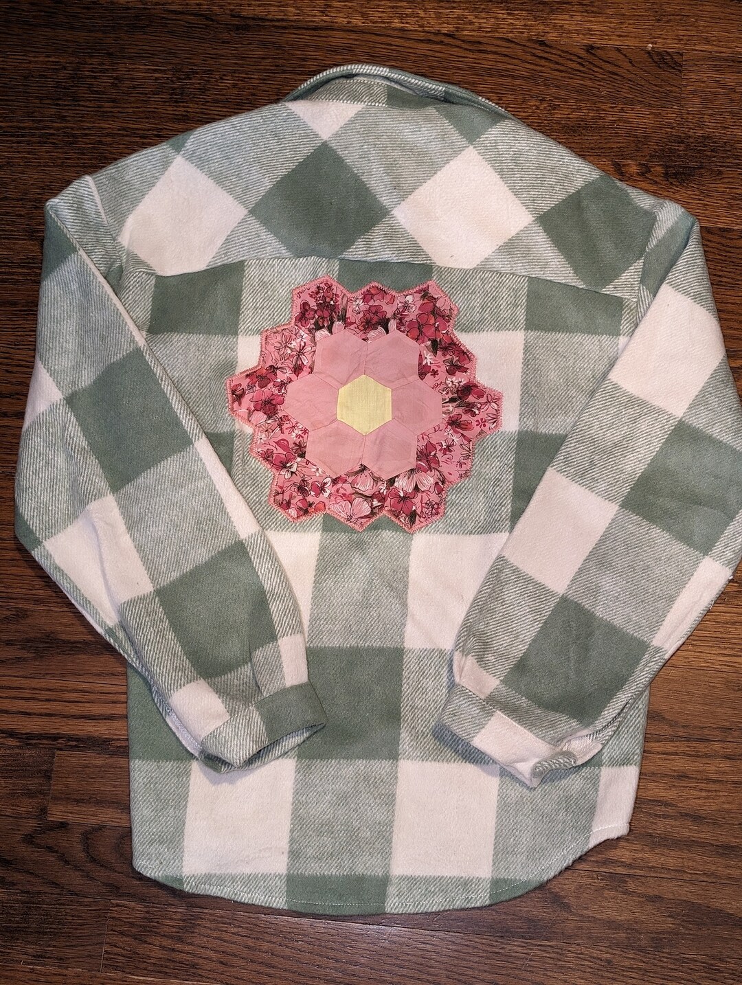 Simple Shacket Vintage Pink Quilt Block Accent - Etsy
