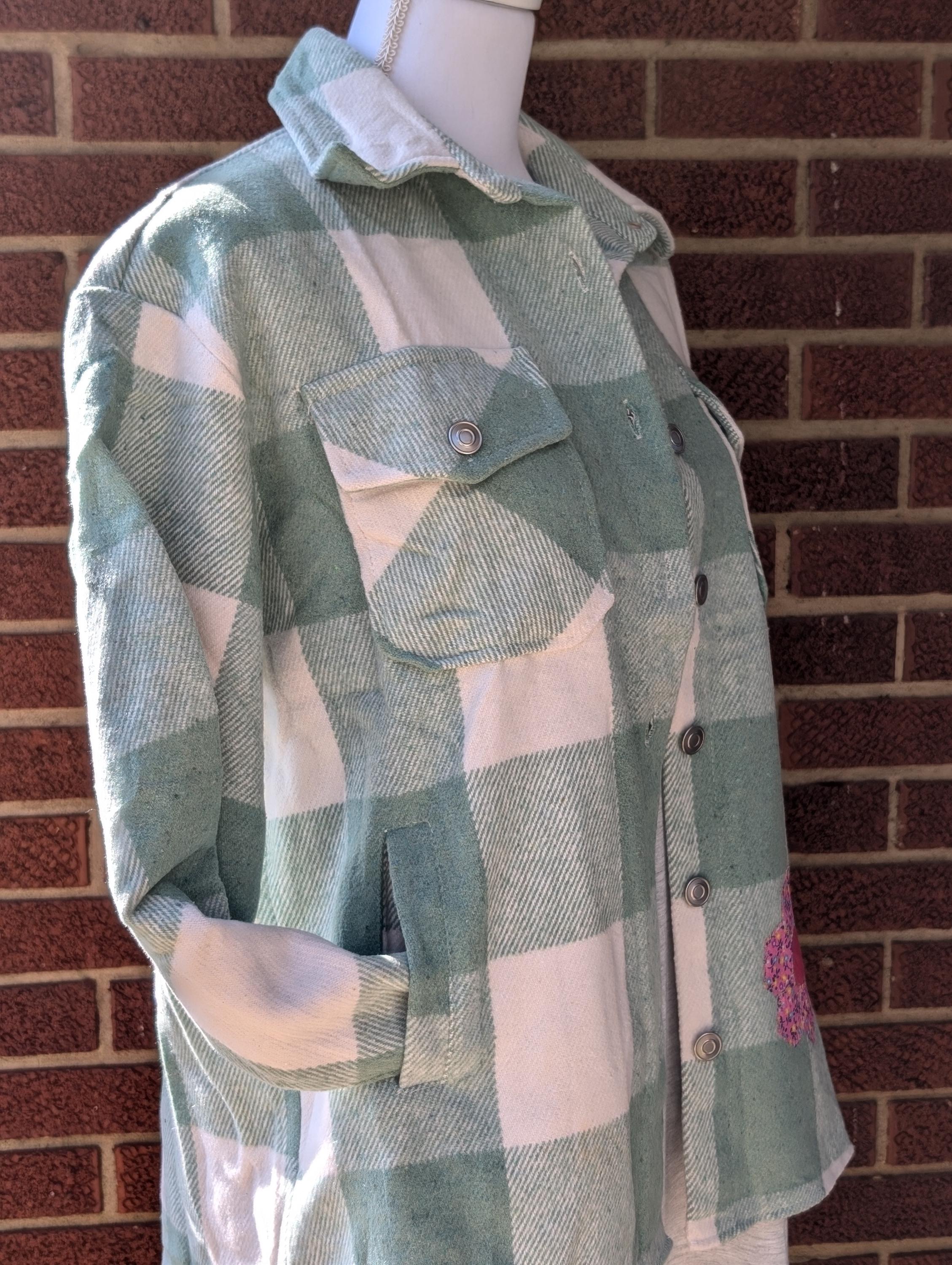 Simple Shacket Quilt Block Accent Women's Medium - Etsy