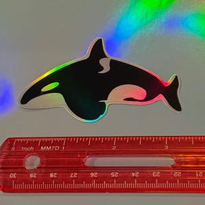 Holographic Orca Sticker - Etsy