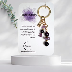 Personalised Crystal Keychain, Phone Charm, Gifts, Spiritual Healing ...