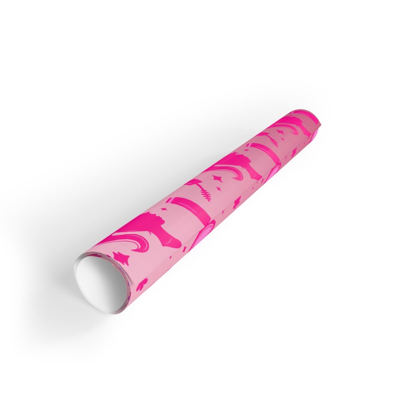 Barbie Gift Wrapping Paper Barbie Wrapping Paper Girly Wrapping Paper ...