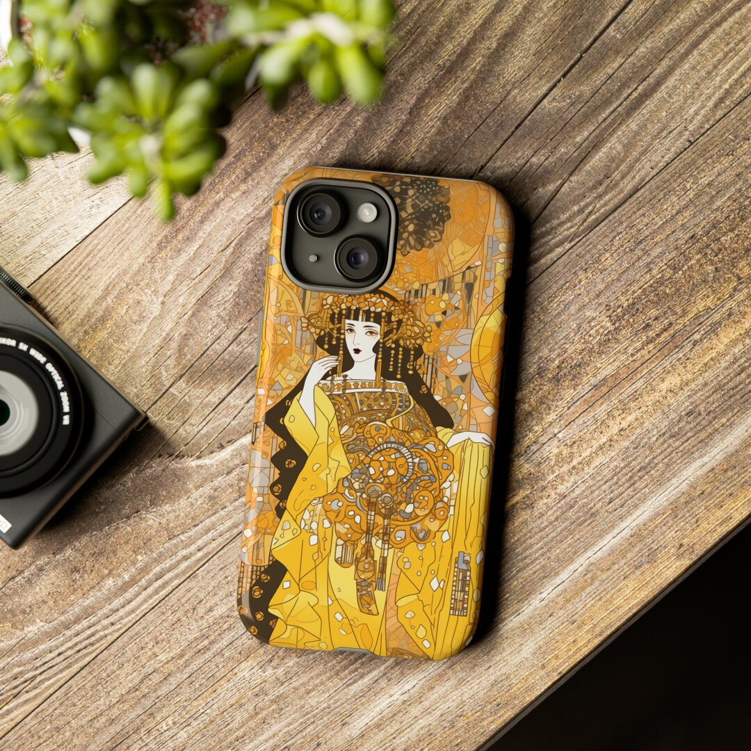 Golden Elegance: Klimt-inspired Art Deco Phone Case for iPhone and ...