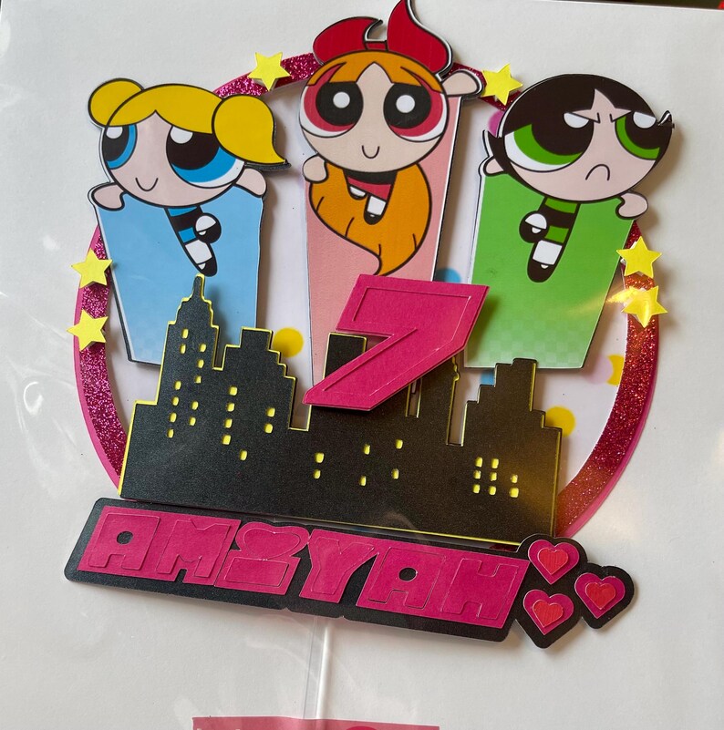 Powerpuff Girls Cake Topper - Etsy