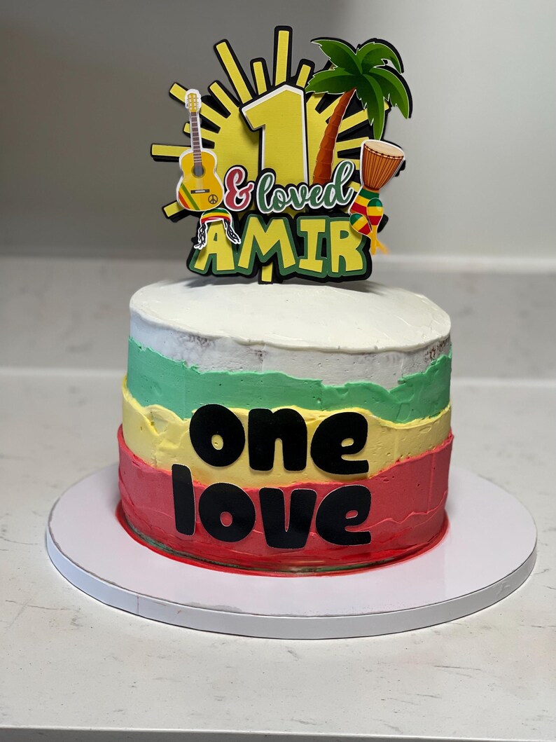 One Love Cake Topper - Etsy