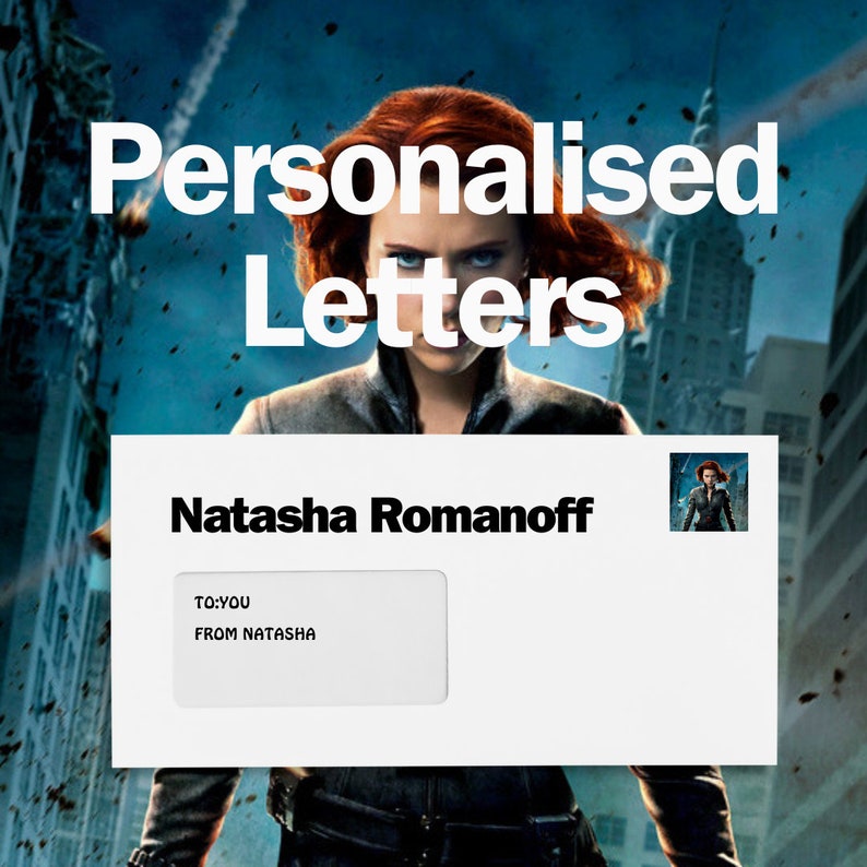 Natasha Romanoff Personalised Letter | Step Into the Magic Universe ...