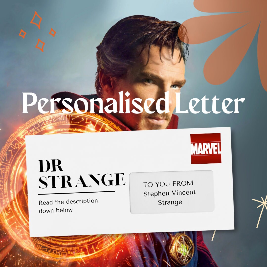 Dr Strange Personalised Letter Step Into the Marvel Universe - Etsy
