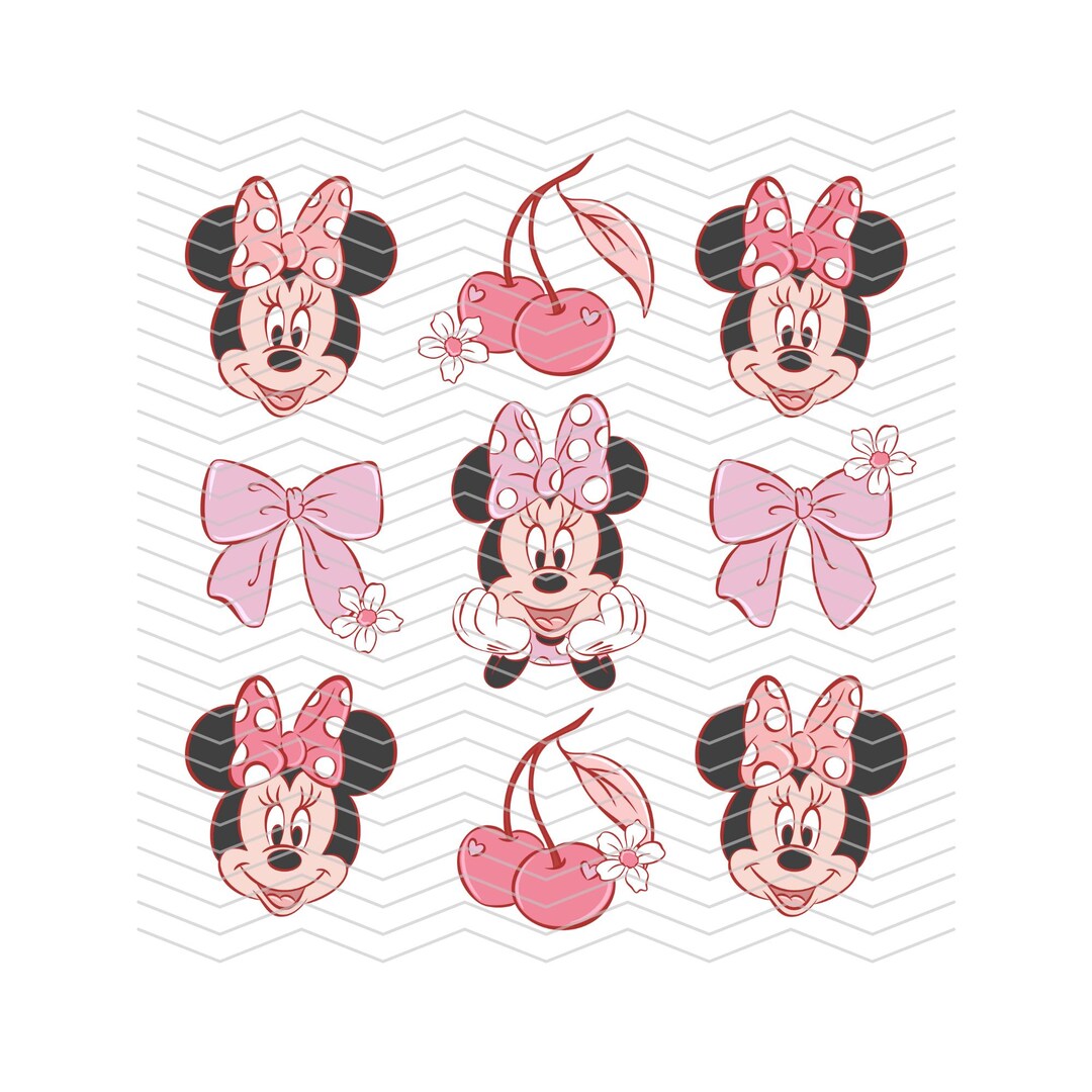Girl Mouse Coquette Bows and Cherries DTF Transfer - Etsy