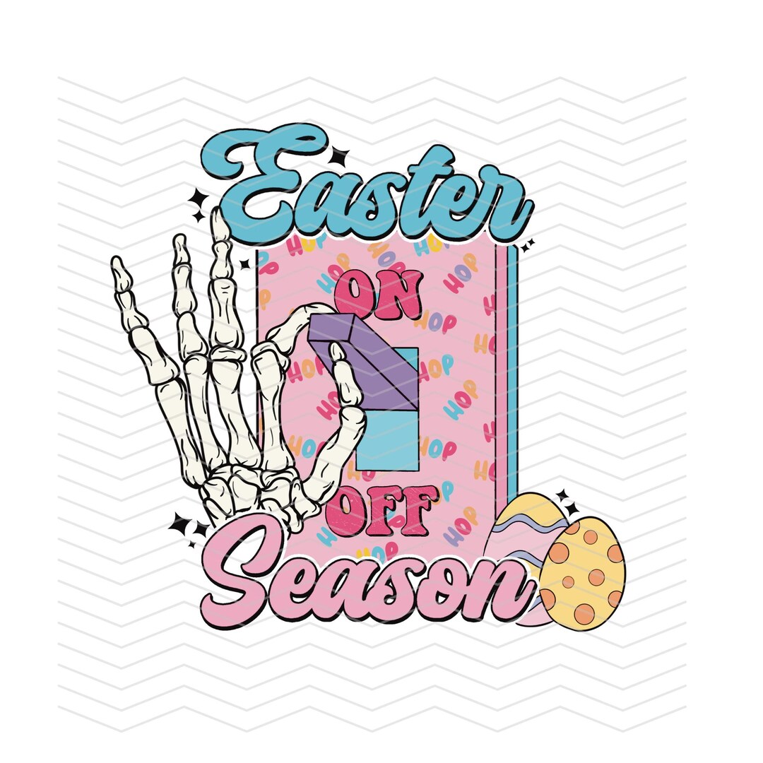 Easter Season Skeleton Hand DTF Transfer - Etsy