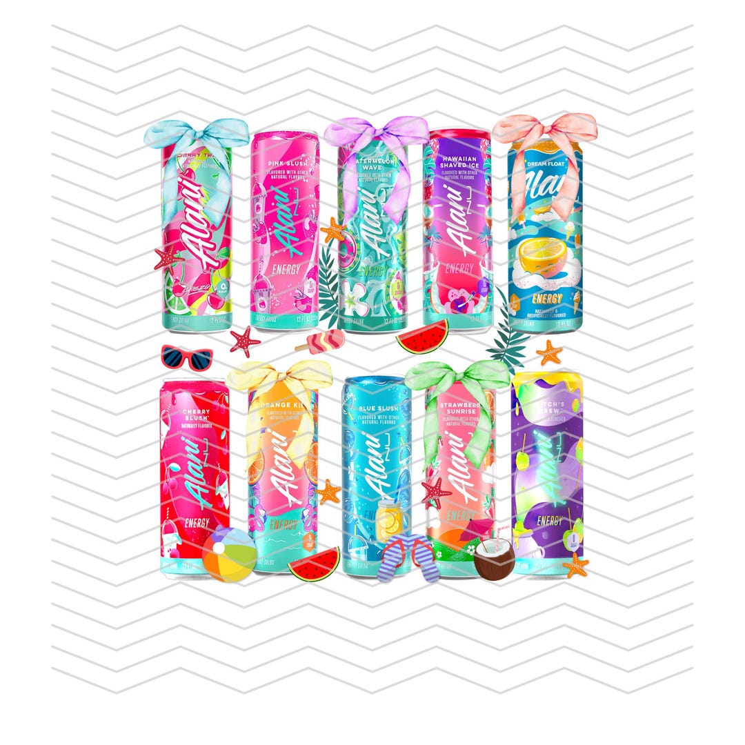 Cute Summer Energy Drinks Alani Obsessed Ready to Press Direct to Film ...
