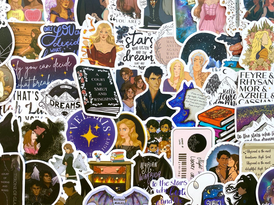 5-60 Pcs Acotar Stickers, ACOTAR Sticker Pack, A Court of Thorns and ...