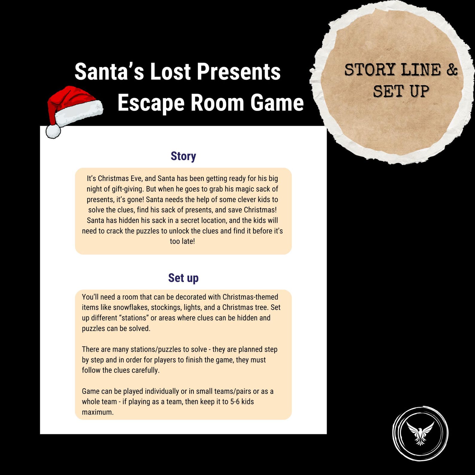Christmas Escape Room for Kids- Kids Escape Room Game - Printable ...