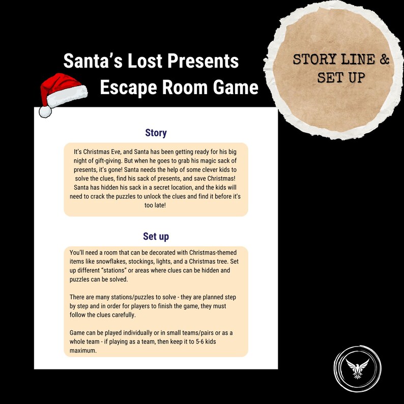 Christmas Escape Room for Kids- Kids Escape Room Game - Printable ...