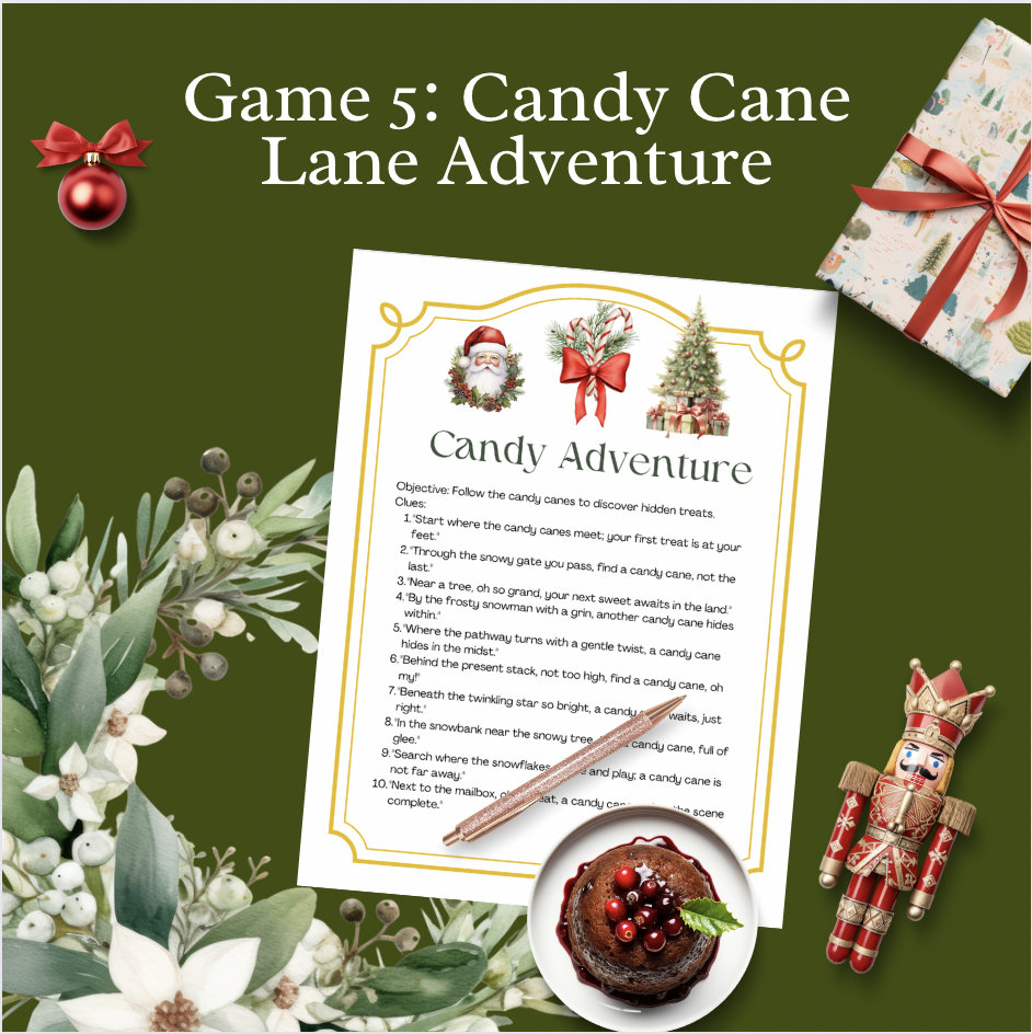Candy Adventure Scavenger Hunt Game for Kids: Christmas Theme - Etsy
