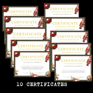 Murder Mystery Game Printable 25-30 Players : Christmas Theme Game With ...