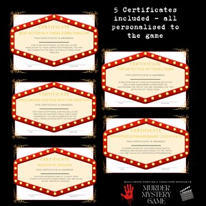 Murder Mystery Game Printable Hollywood Murder Mystery Game, Invitation ...