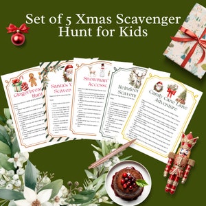 Gingerbread House Hunt Game for Kids: Christmas Scavenger Hunt Mystery ...