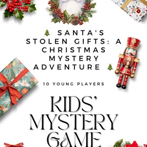 Mystery Game Printable: Kids' Christmas Game Mystery Puzzle Game With ...