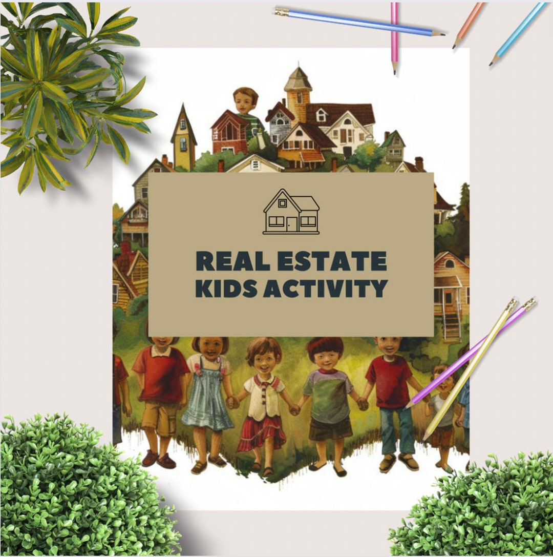 Real Estate Activity Kit for Kids: 9-page Booklet (PDF Download) - Etsy