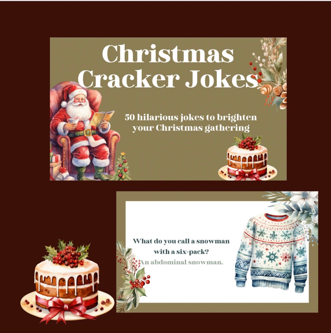 Christmas Cracker Jokes-xmas Parties and Events Jokes - Office Party ...