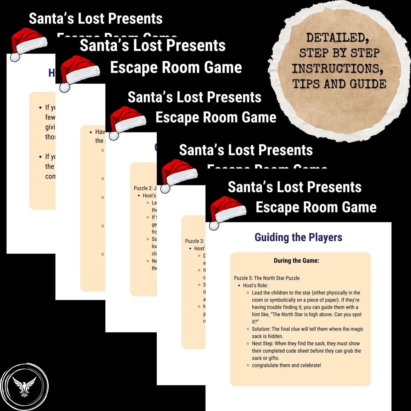 Christmas Escape Room for Kids- Kids Escape Room Game - Printable ...