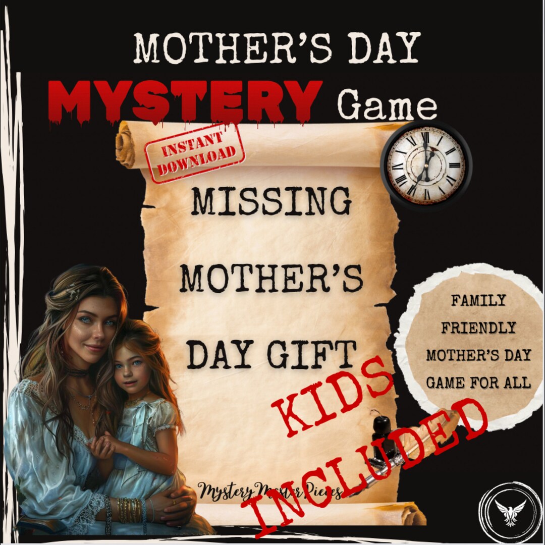 Mother's Day Mystery Game Printable, Mother's Day Family Fun ...