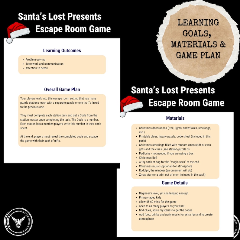 Christmas Escape Room for Kids- Kids Escape Room Game - Printable ...