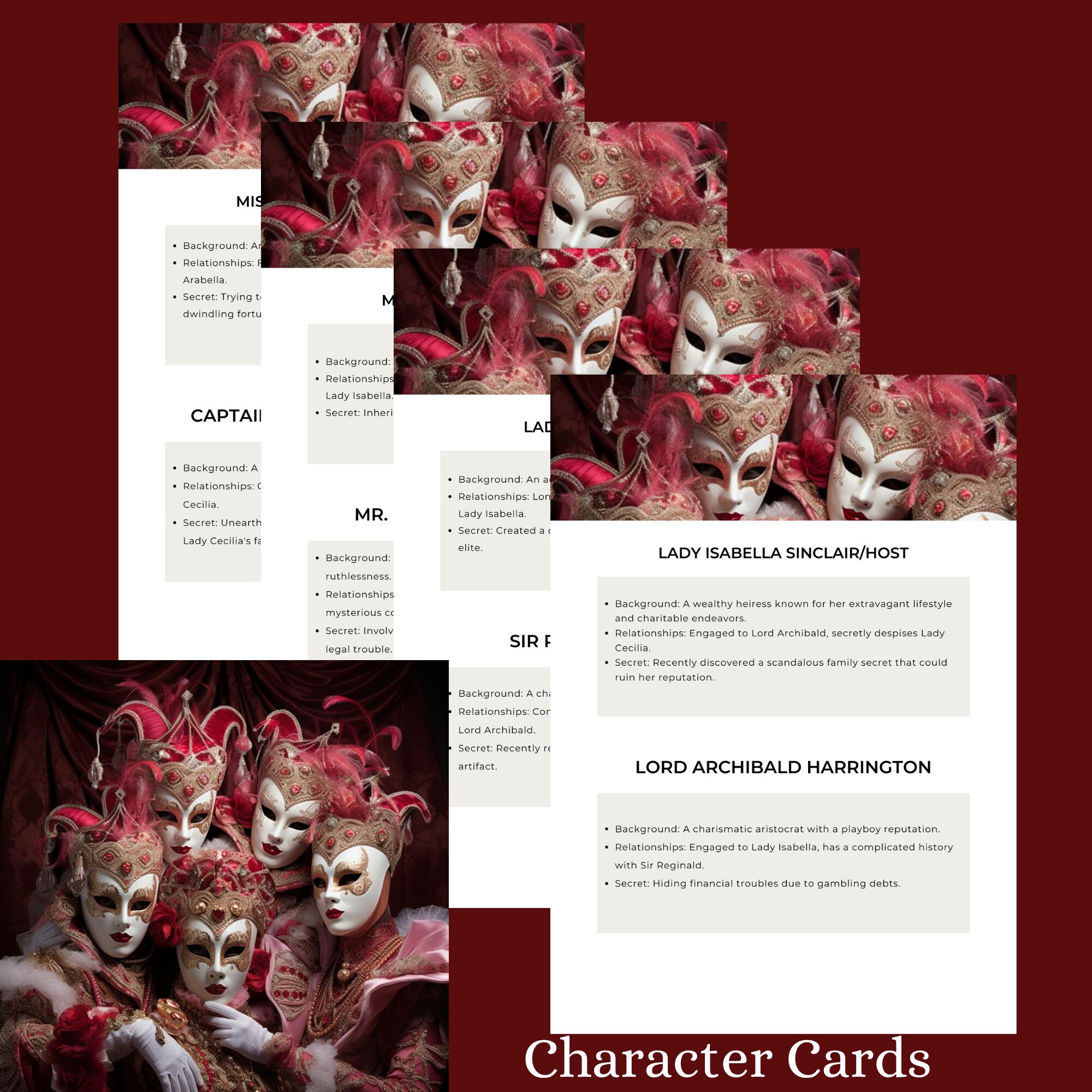 Murder Mystery Game Printable Valentine's Day Party Game: Murder ...