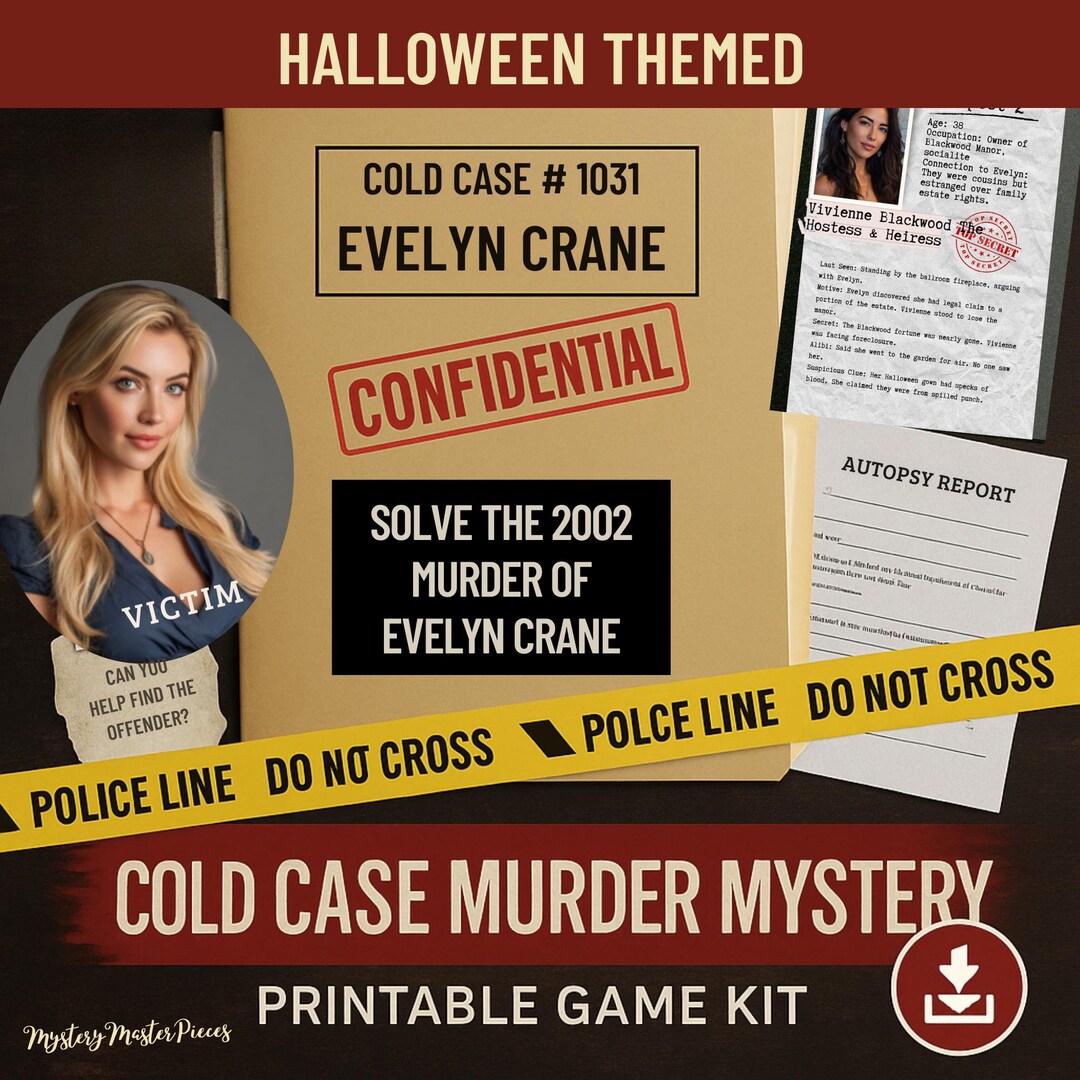 The Silent Scream | Cold Case Murder Mystery Game | Printable True ...