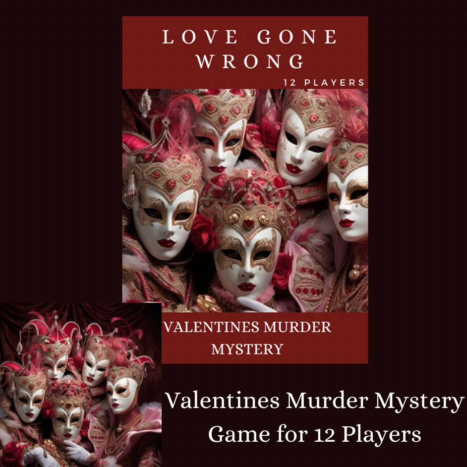 Murder Mystery Game Printable Valentine's Day Party Game: Murder ...